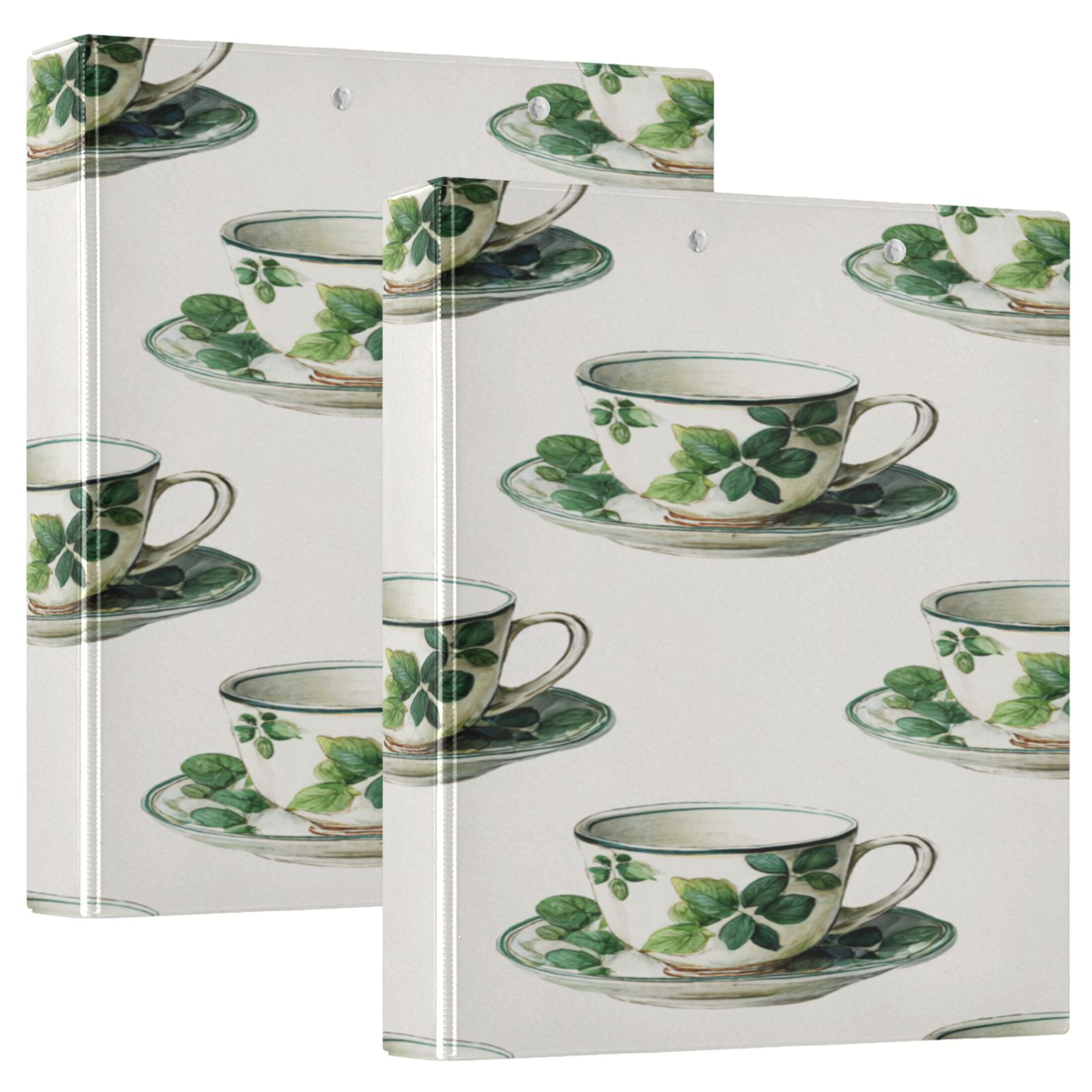 3 Ring Binder 1.5 inch Round Rings with Interior Pockets Binders Organizer Office School 2Pack ...