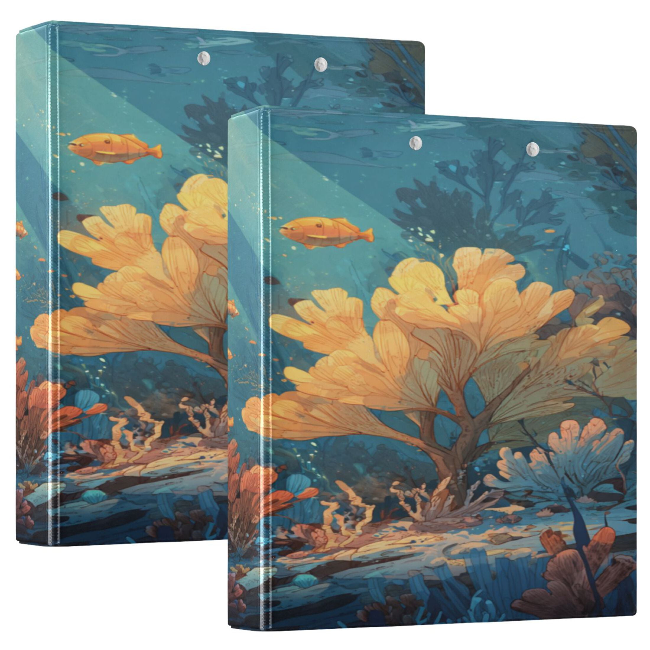 3 Ring Binder 1.5 inch Round Rings with Interior Pockets Binders ...