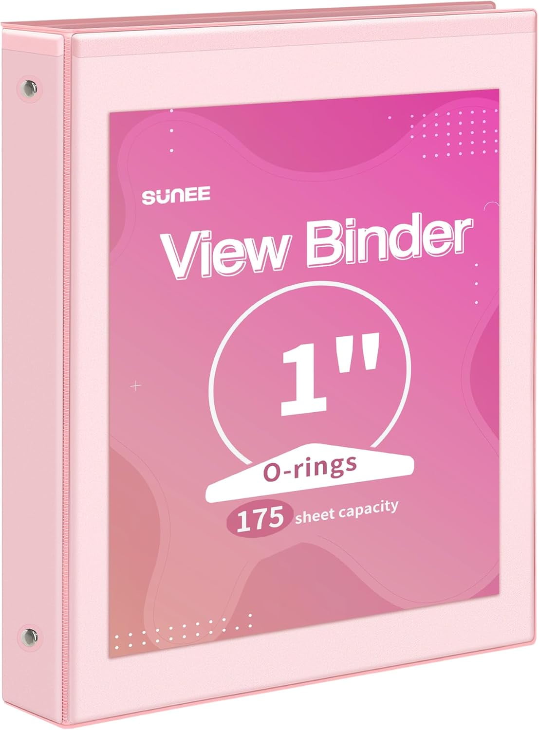 3 Ring Binder 1 Inch 1 Pack, Clear View Binder Three Ring PVC-Free (Fit ...