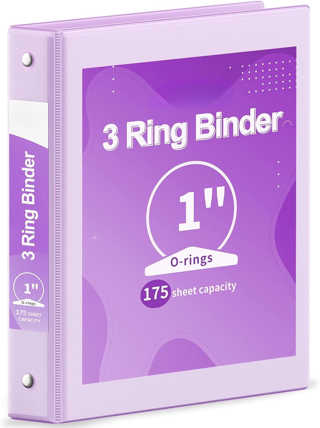 3 Ring Binder 1 Inch 1 Pack, Clear View Binder Three Ring PVC-Free (Fit ...