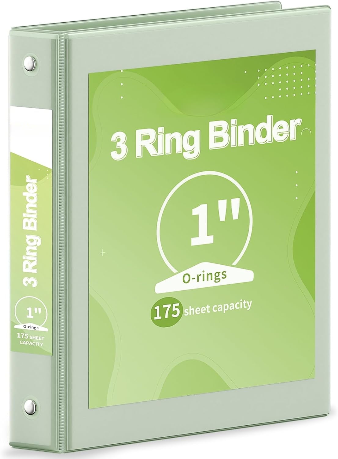 3 Ring Binder 1 Inch 1 Pack, Clear View Binder Three Ring PVC-Free (Fit ...