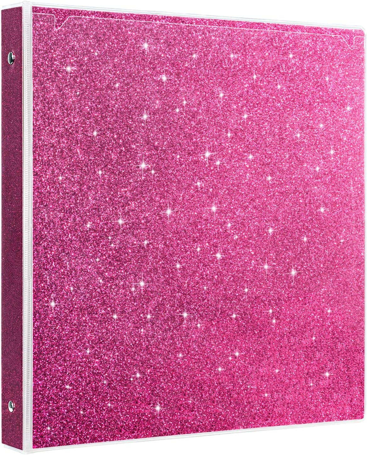 3 Ring Binder 1 Inch Pink Binders Fashion View Binder with 2 Pockets ...