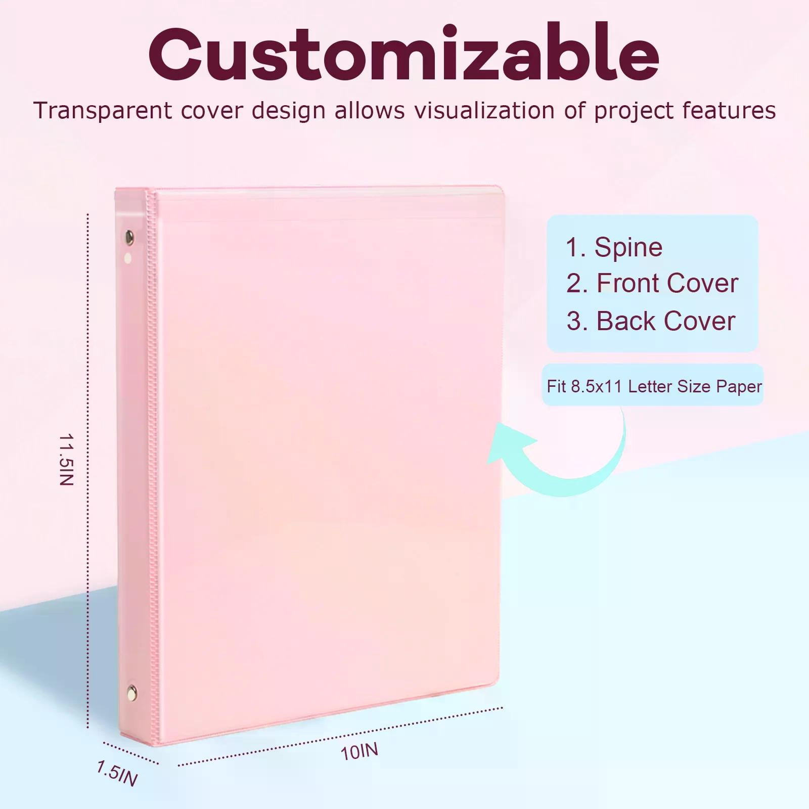 3 Ring Binder 1 inch + 5 Subject Notebook College Ruled 400 Pages, 5 ...