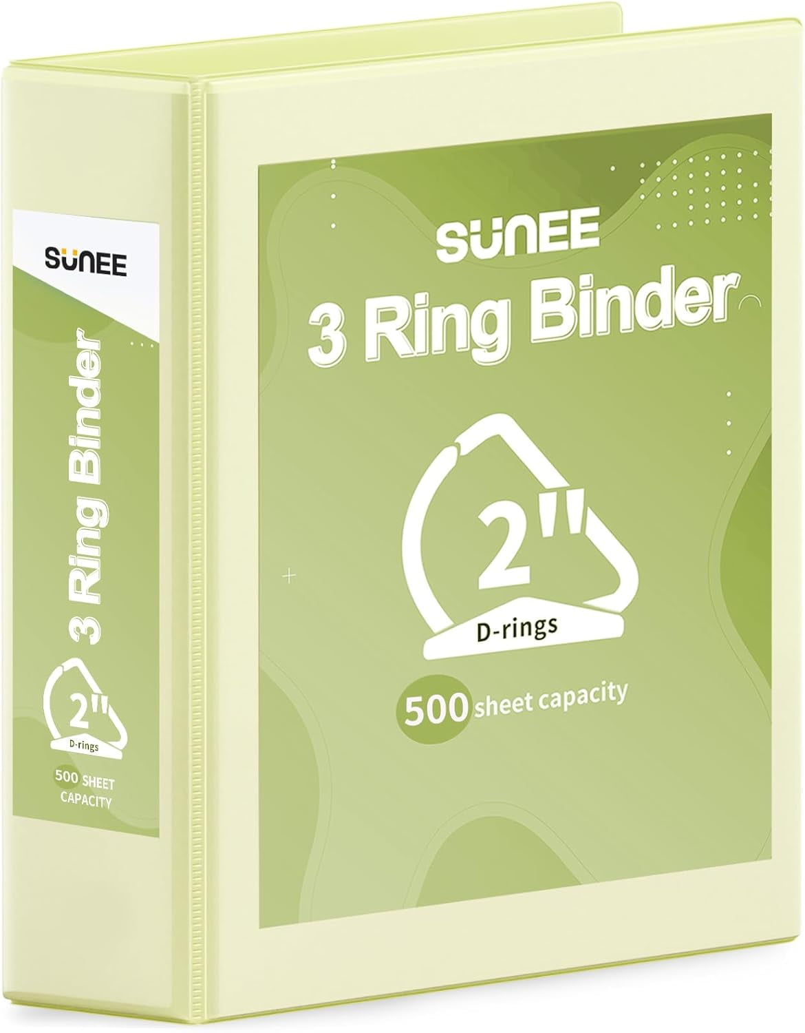 3 Ring Binder 2 Inch, Clear View Binder Three Ring PVC-Free (Fit 8.5x11 ...