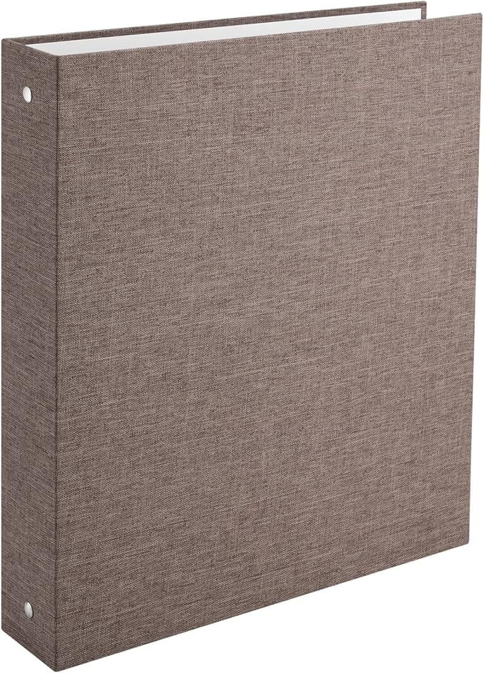 3 Ring Binder, A4 Fabric Cover Round Ring Durable Binder for 3-Hole ...