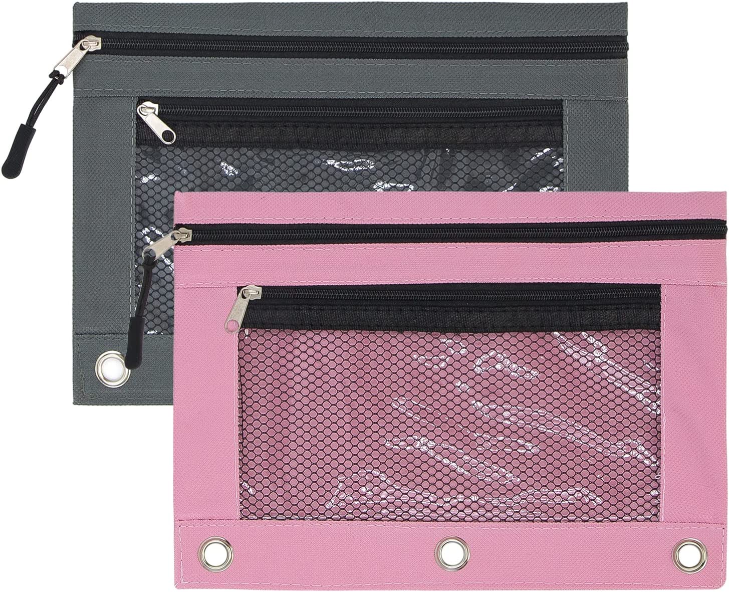 ZIPIT Unicorn 3-Ring Binder Pencil Pouch for Girls, Made of One Long ...