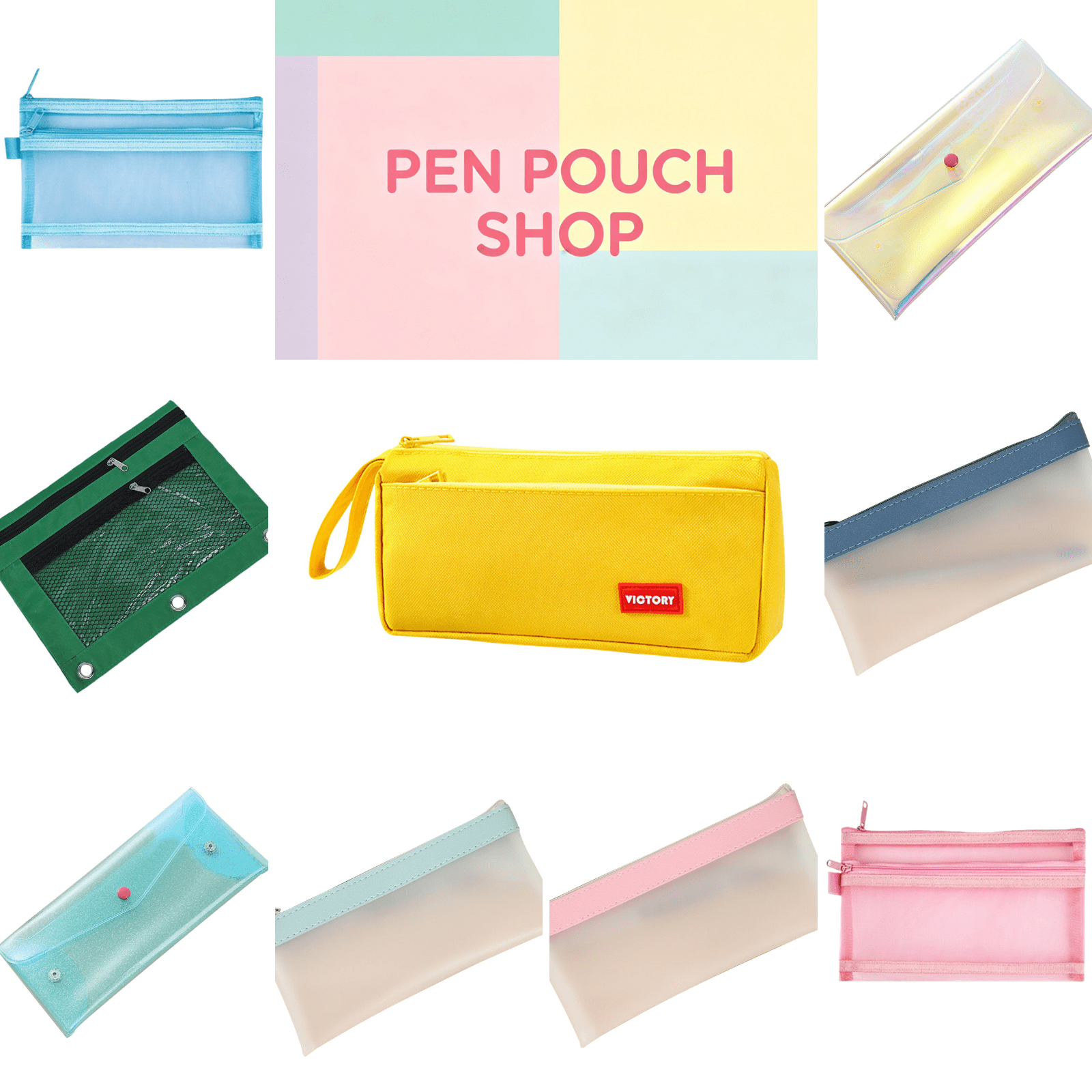 3 Ring Binder Zipper Pencil Pouch, Multifunctional Storage Case ...