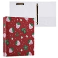 3 Ring Binder with Flattened Metal Clip 1.5" Round Rings Binder ...
