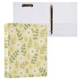 3 Ring Binder with Flattened Metal Clip 1.5