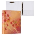 3 Ring Binder with Flattened Metal Clip 1.5" Round Rings Binder ...
