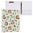 3 Ring Binder with Flattened Metal Clip 1.5" Round Rings Binder ...