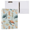 3 Ring Binder with Flattened Metal Clip 1.5" Round Rings Binder ...