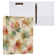 3 Ring Binder with Flattened Metal Clip 1.5" Round Rings Binder ...