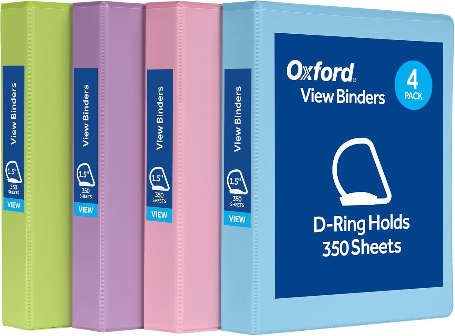 3 Ring Binders, Binders for School and Office, 1.5 inch, Slant D Rings ...