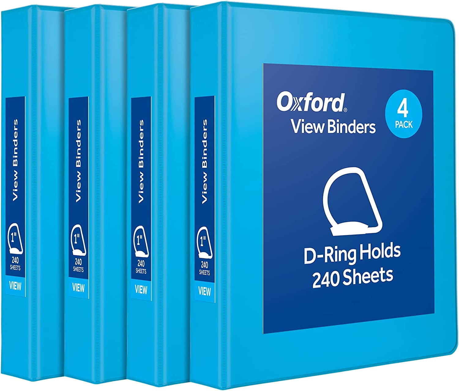3 Ring Binders, Binders for School and Office, Durable 1 inch D Rings ...