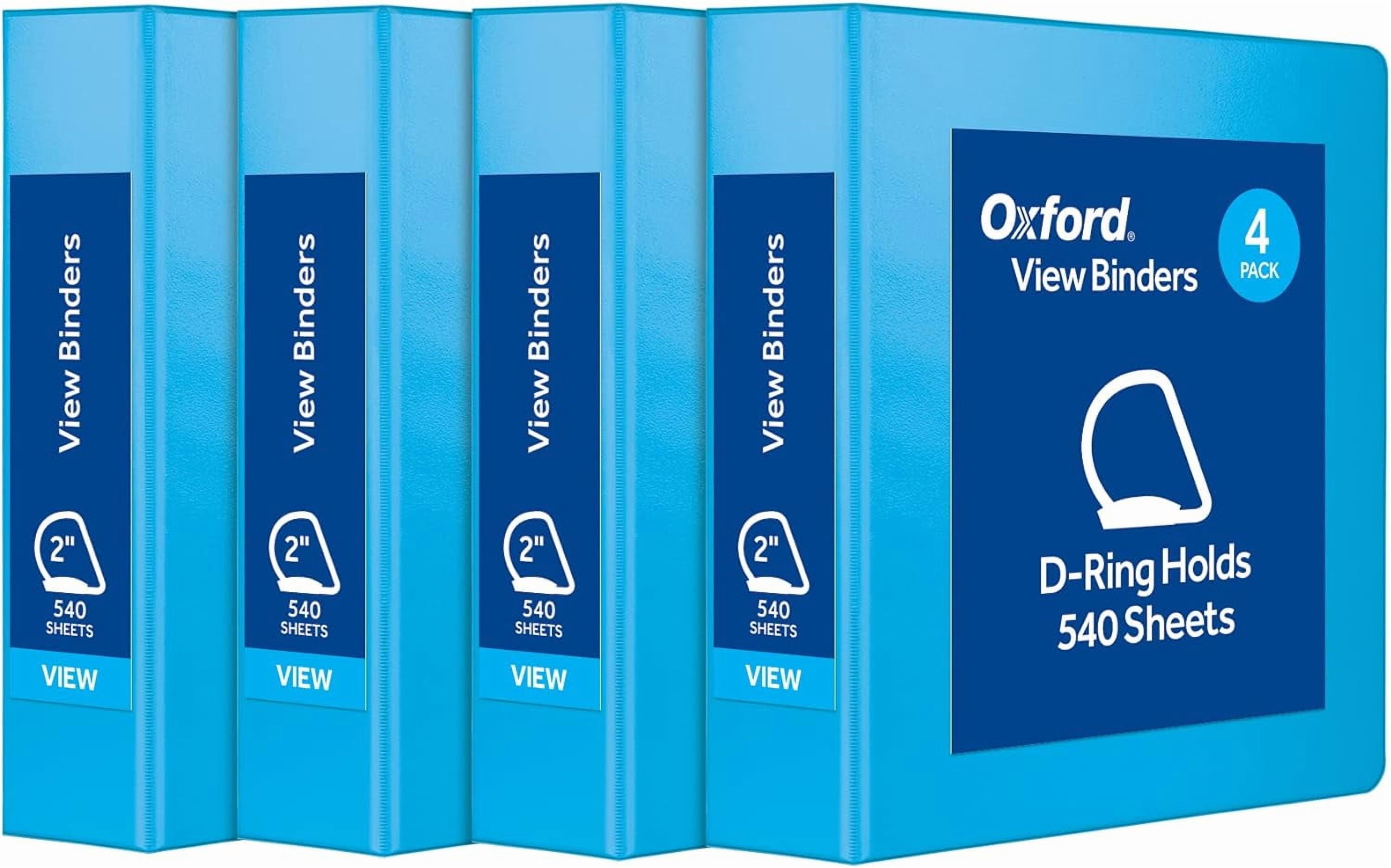 3 Ring Binders, Binders for School and Office, Durable 2 inch D Rings ...