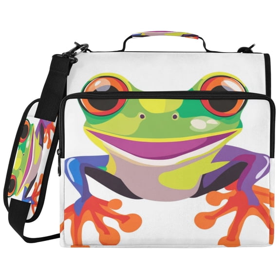 3‑Ring D‑Ring Binder Bag, Water Resistant Nylon Binder Organizer ...