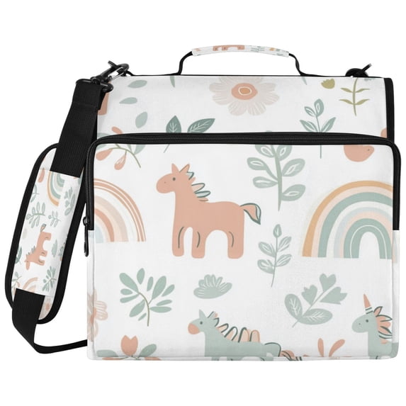 3‑Ring D‑Ring Binder Bag, Water Resistant Nylon Binder Organizer ...