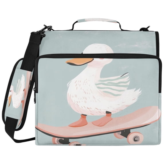 3‑Ring D‑Ring Binder Bag, Water Resistant Nylon Binder Organizer ...