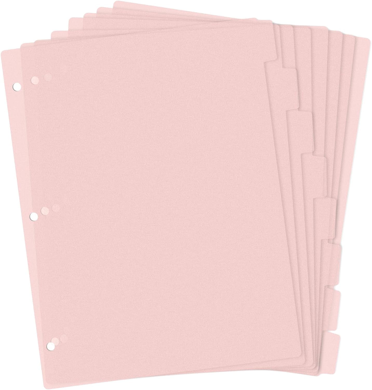 3 Ring Pink Binder Dividers with 8-Tabs, A4 Pink Binder Dividers ...