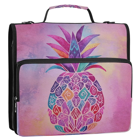 3 Ring Zipper Binder Stationery Organizer for Study Work Home Travel ...