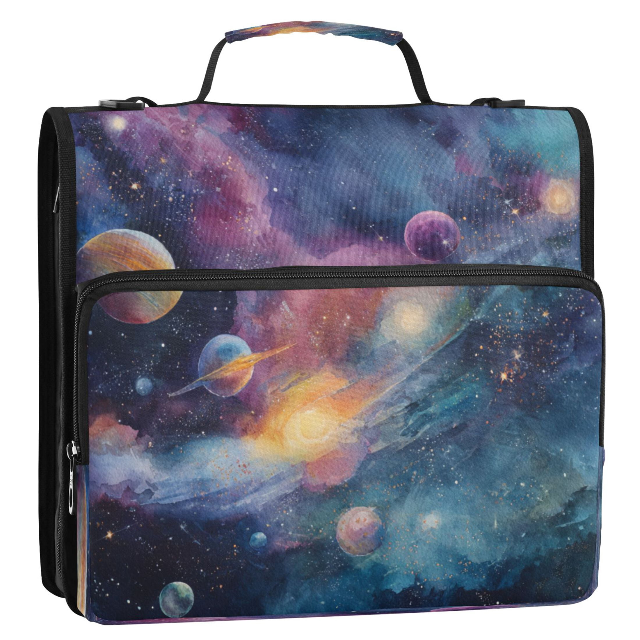 3 Ring Zipper Binder Stationery Organizer for Study Work Home Travel ...