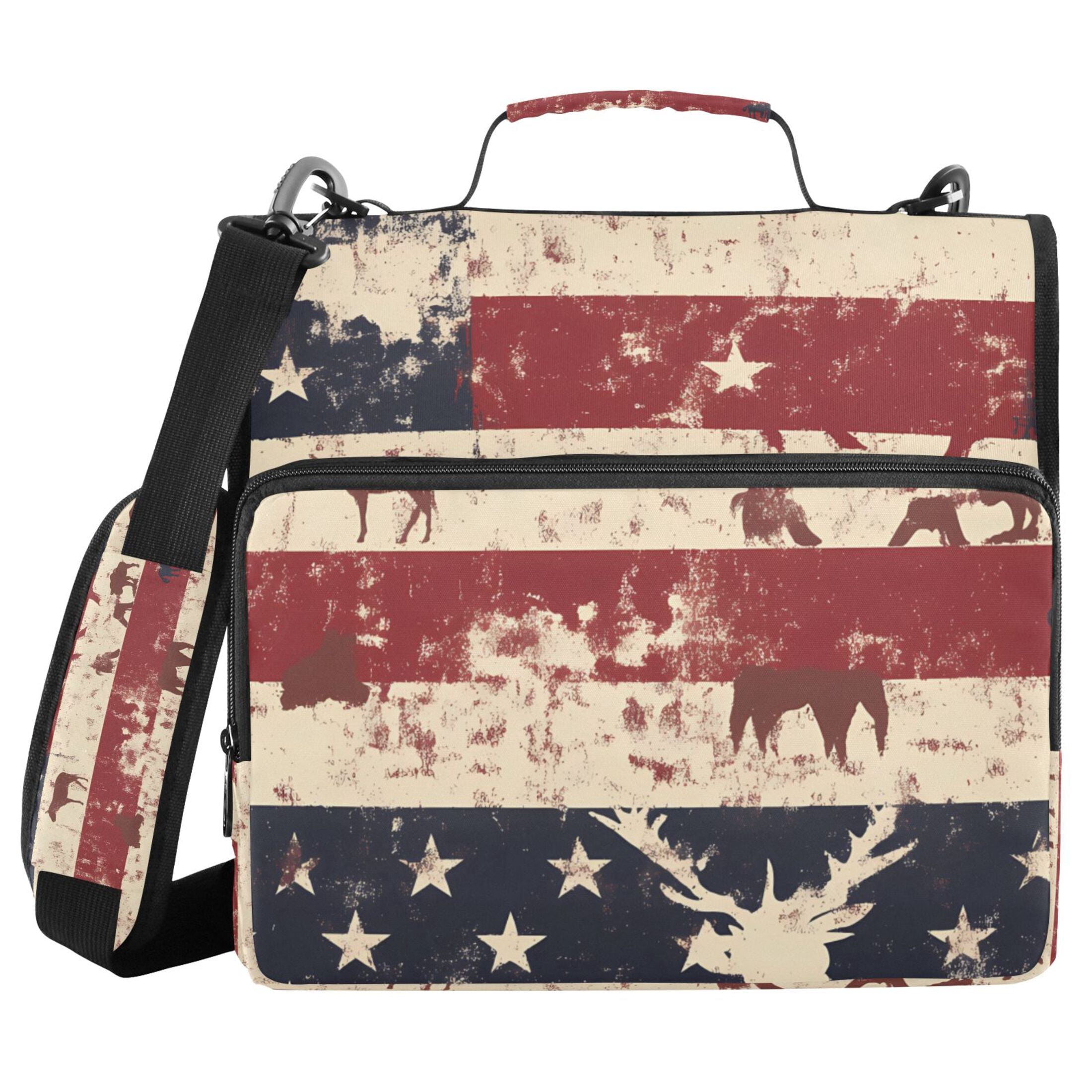 3 Ring Zipper Binder with Shoulder Strap Waterproof Trapper Keeper 2 ...