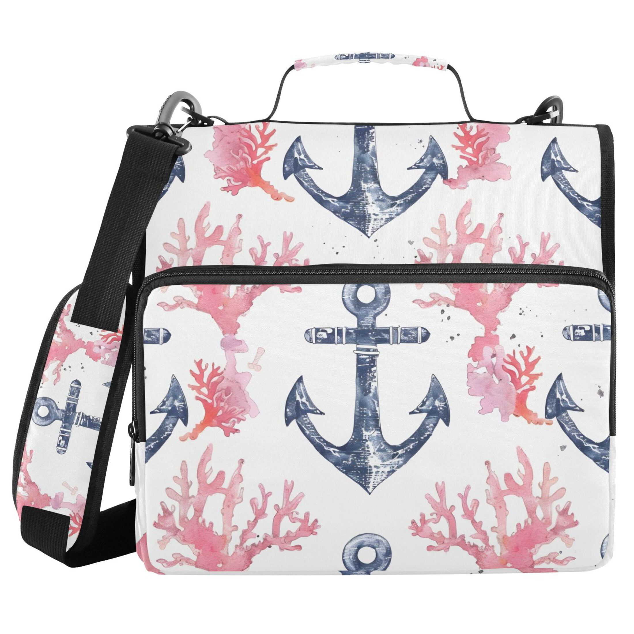 3 Ring Zipper Binder with Shoulder Strap Waterproof Trapper Keeper 1.5 ...