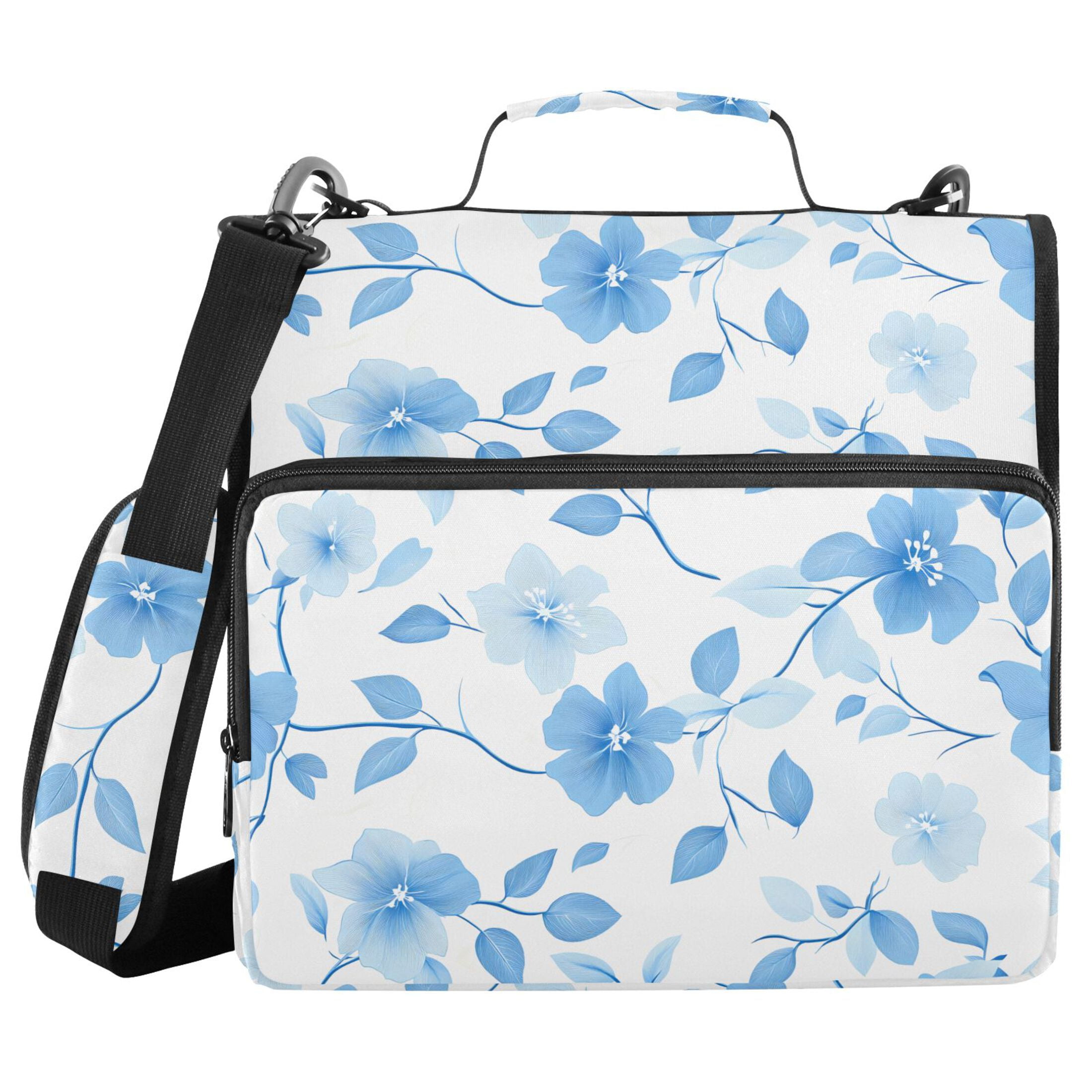 3 Ring Zipper Binder with Shoulder Strap Waterproof Trapper Keeper 1.5 ...