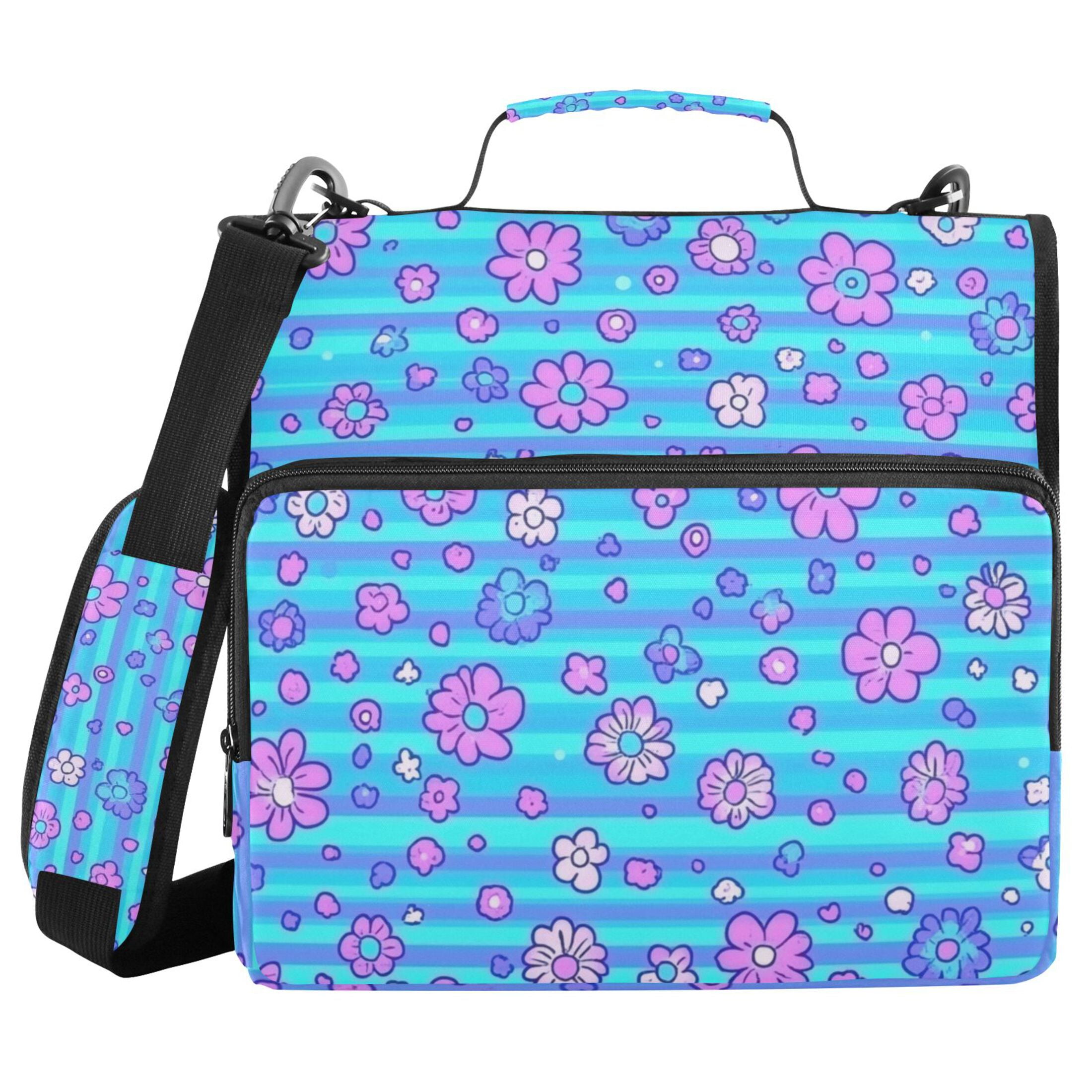 3 Ring Zipper Binder with Shoulder Strap Waterproof Trapper Keeper 1.5 ...