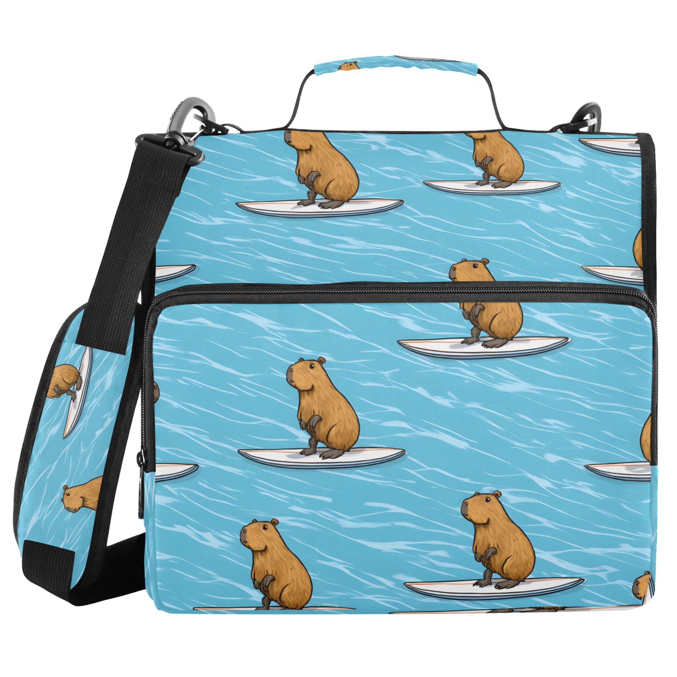 3 Ring Zipper Binder with Shoulder Strap Waterproof Trapper Keeper 1.5 ...