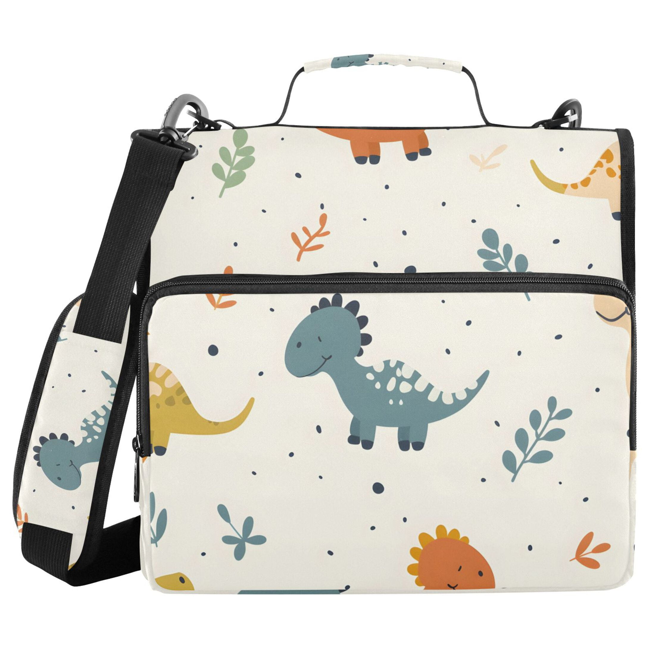 3 Ring Zipper Binder with Shoulder Strap Waterproof Trapper Keeper 1.5 ...