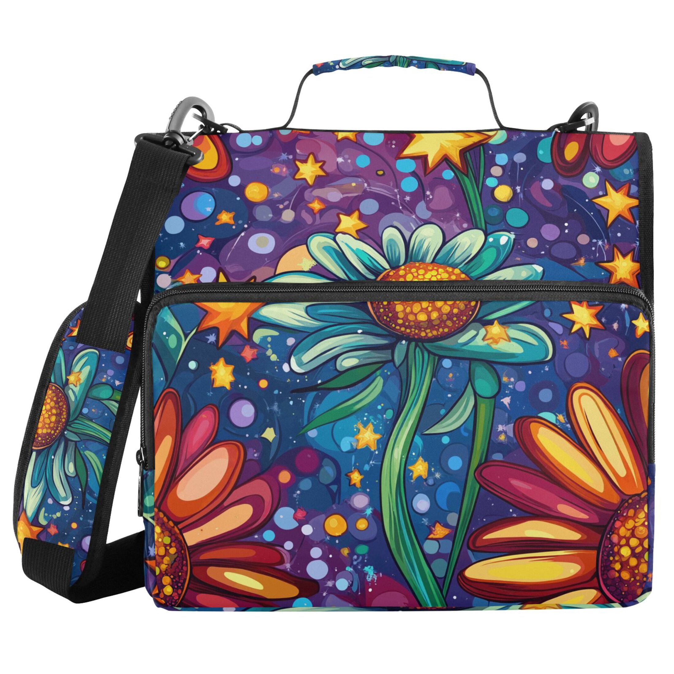 3 Ring Zipper Binder with Shoulder Strap Waterproof Trapper Keeper 2 ...