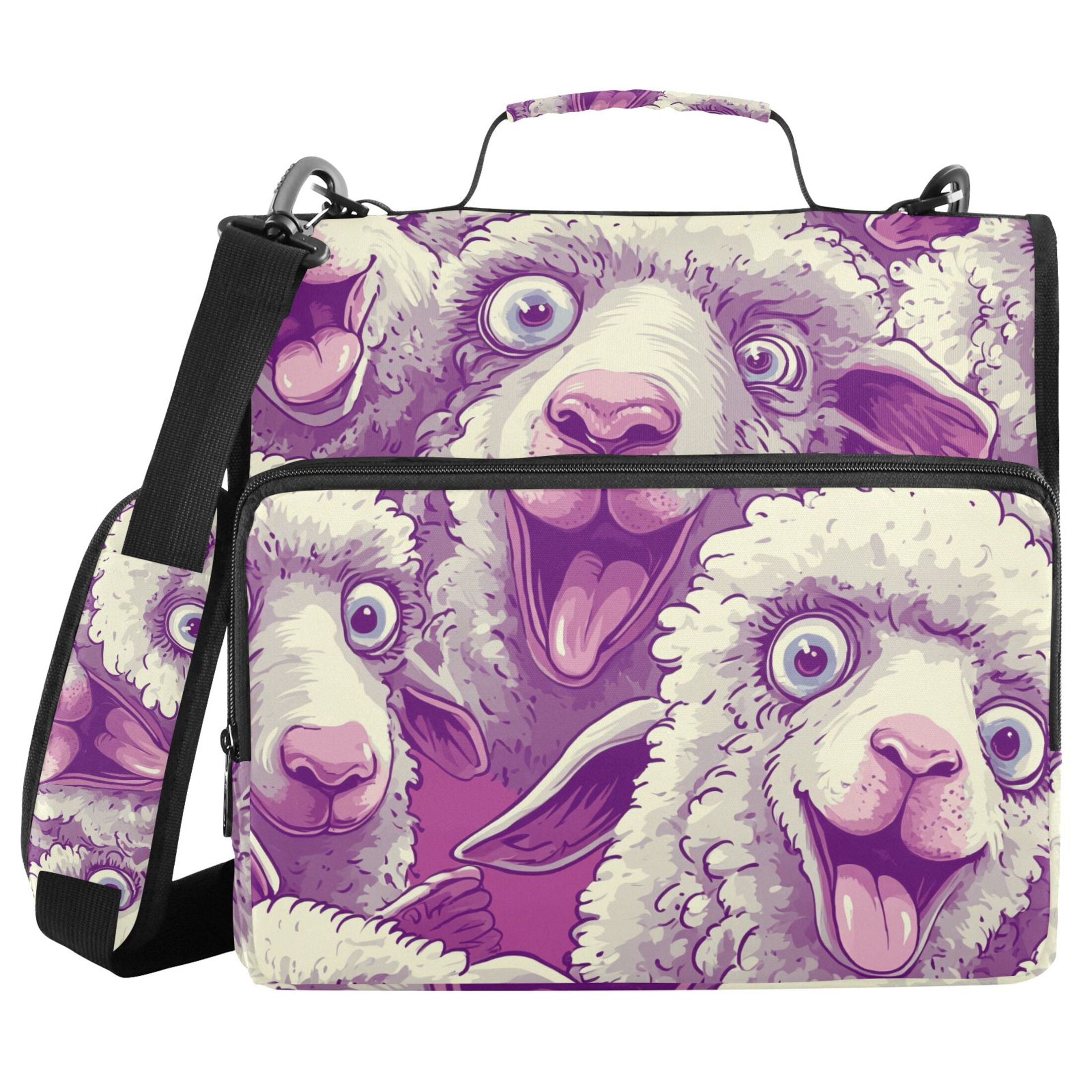 3 Ring Zipper Binder with Shoulder Strap Waterproof Trapper Keeper 1.5 ...