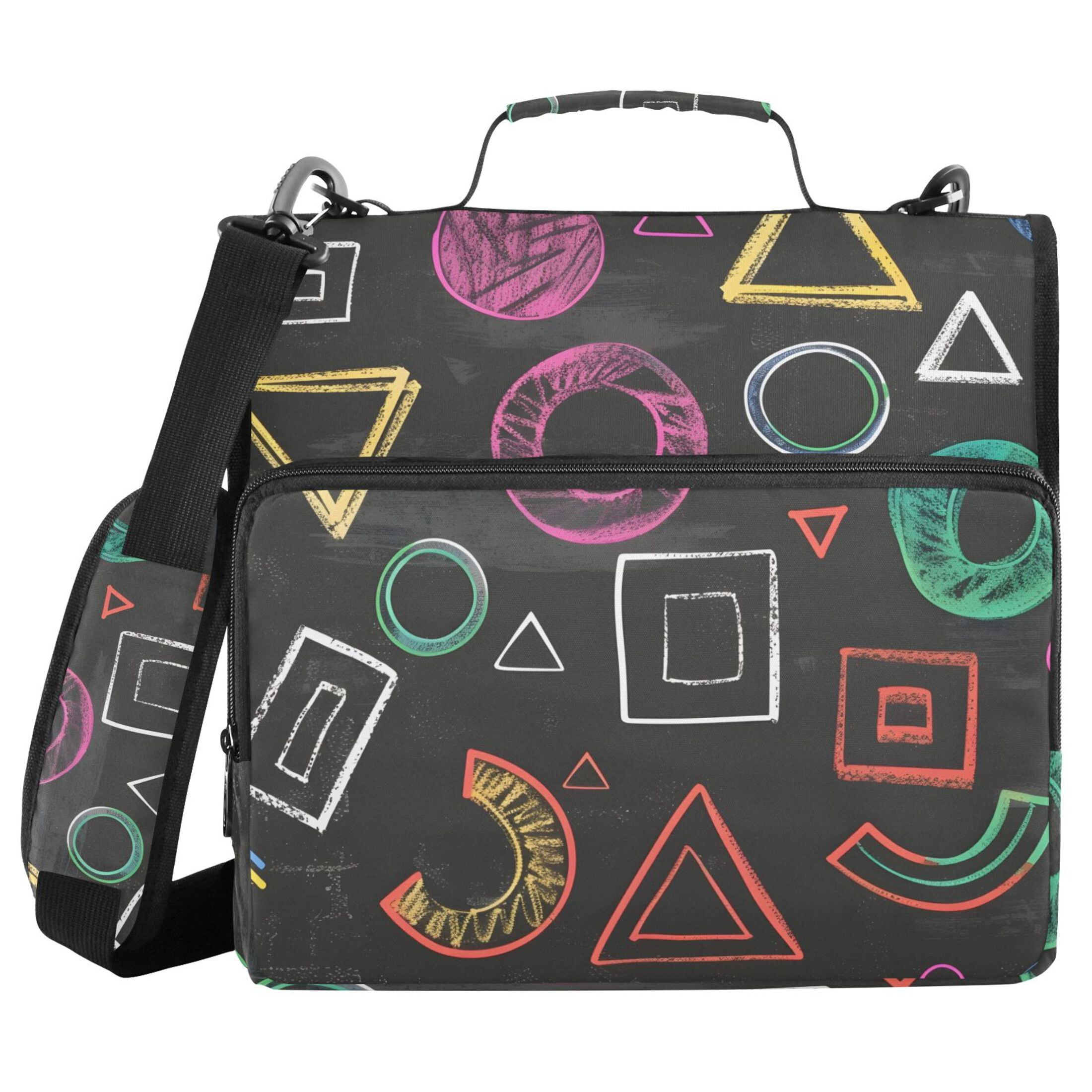 3 Ring Zipper Binder with Shoulder Strap Waterproof Trapper Keeper 1.5 ...