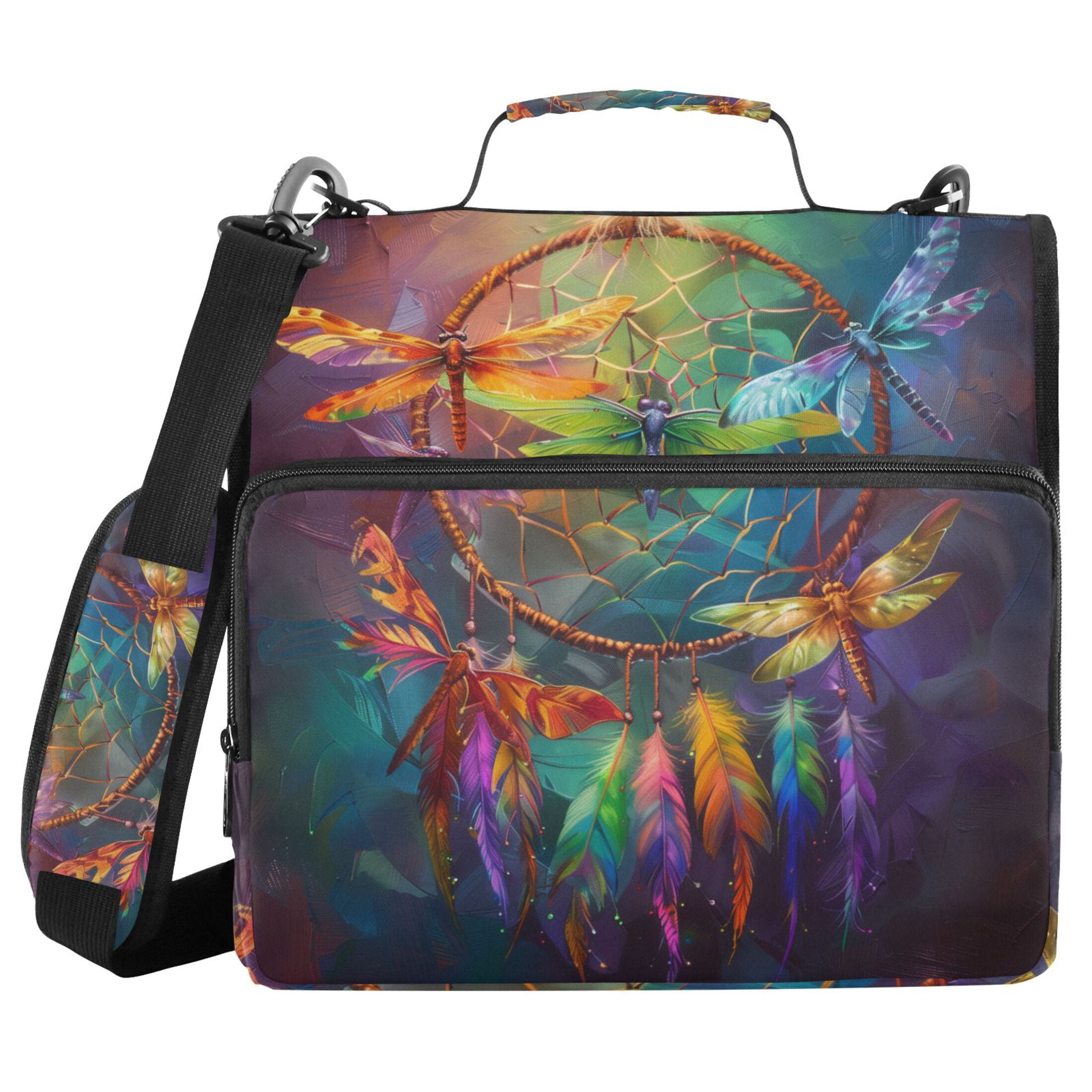 3 Ring Zipper Binder with Shoulder Strap Waterproof Trapper Keeper 1.5 ...