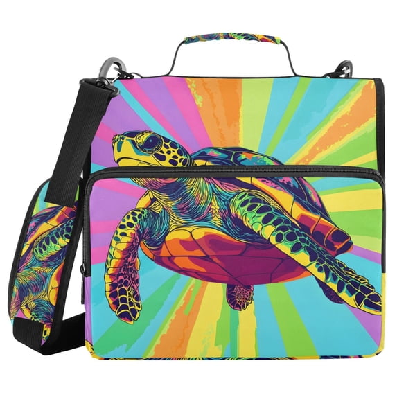 3 Ring Zipper Binder with Shoulder Strap Waterproof Trapper Keeper 2 ...