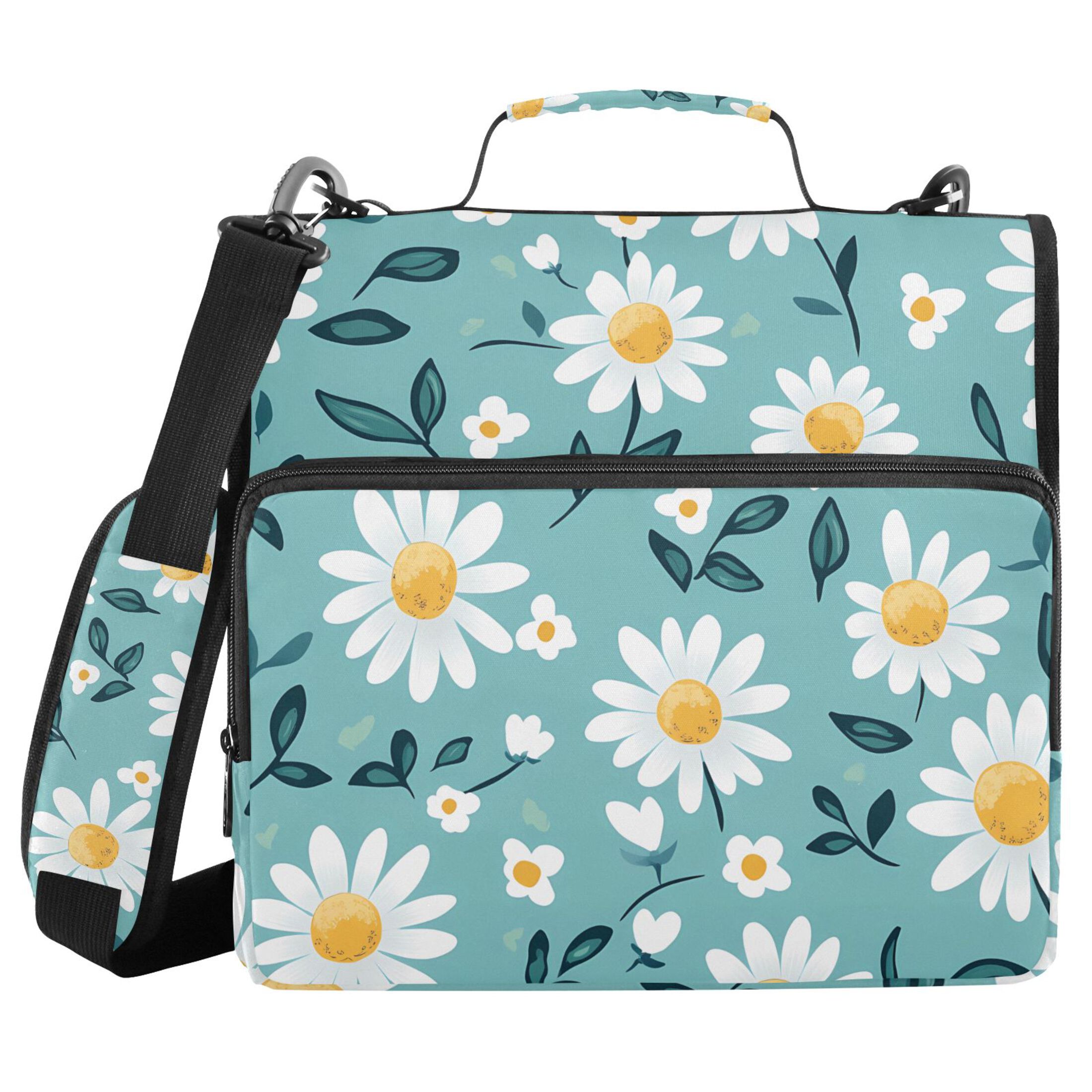 3 Ring Zipper Binder with Shoulder Strap Waterproof Trapper Keeper 1.5 ...