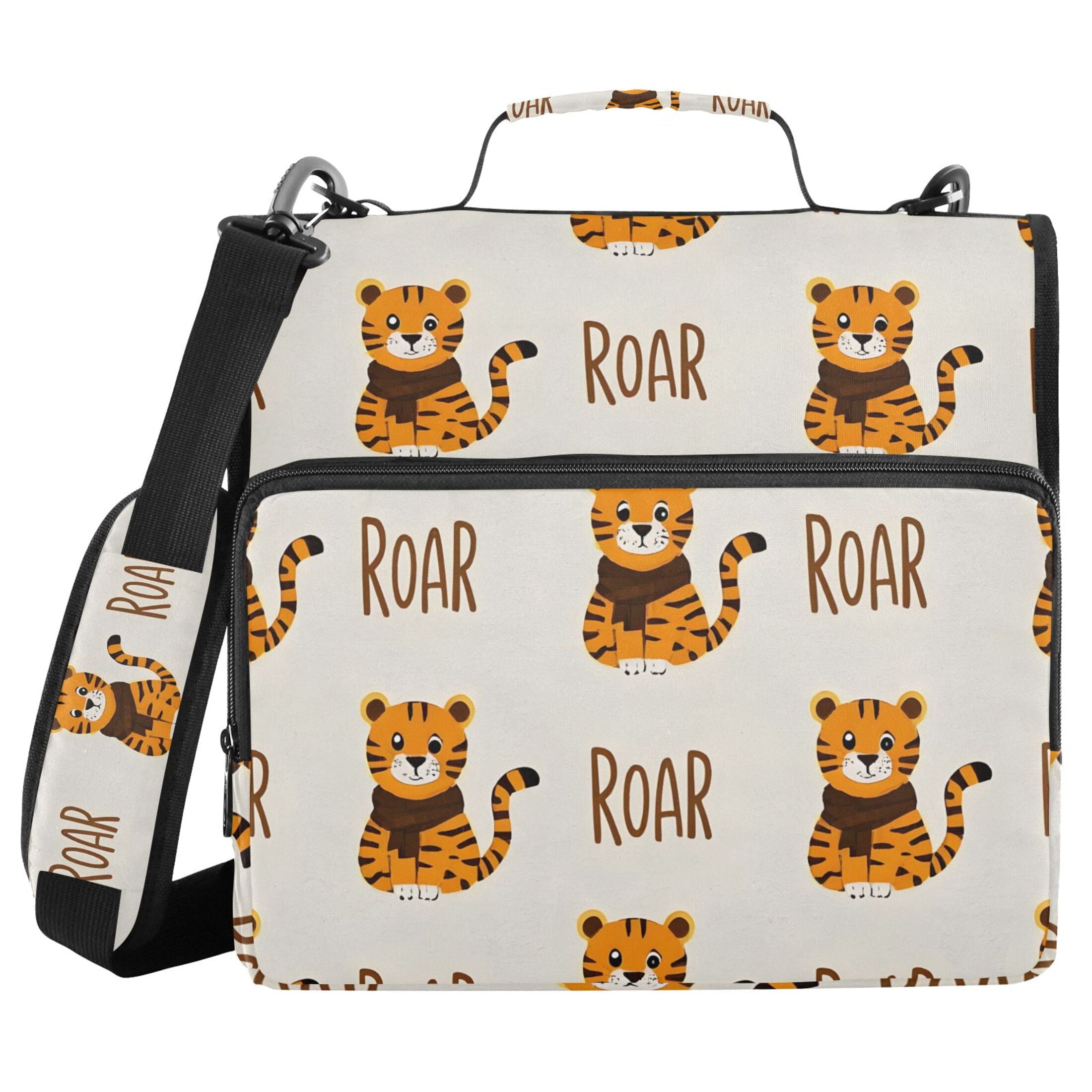 3 Ring Zipper Binder with Shoulder Strap Waterproof Trapper Keeper 2 ...
