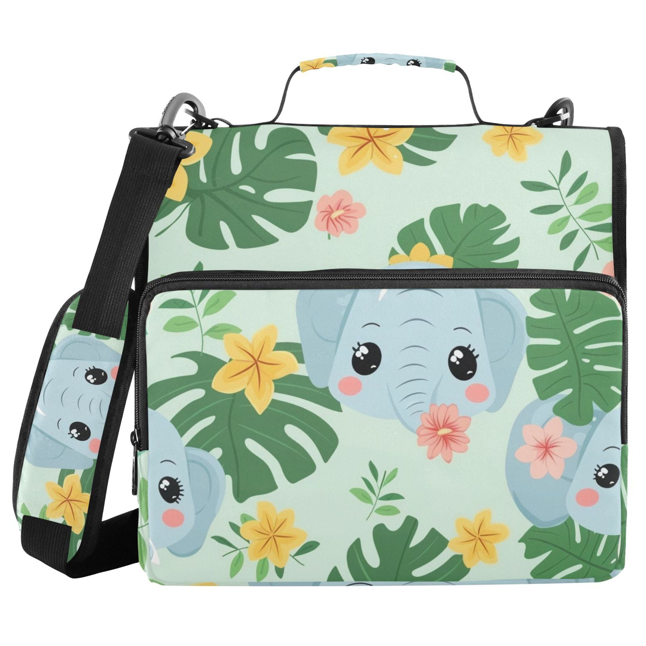 3 Ring Zipper Binder with Shoulder Strap Waterproof Trapper Keeper 1.5 ...