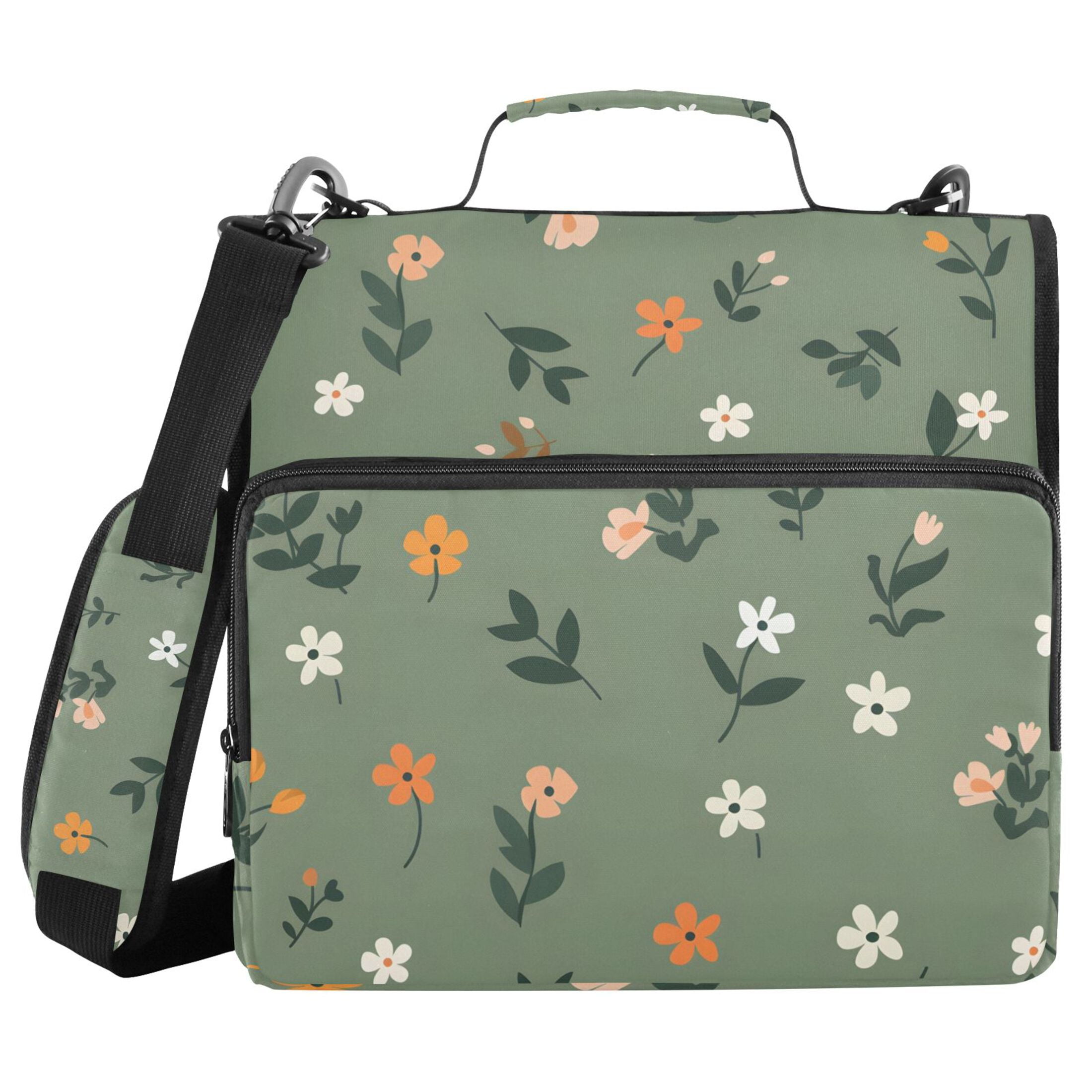 3 Ring Zipper Binder with Shoulder Strap Waterproof Trapper Keeper 1.5 ...
