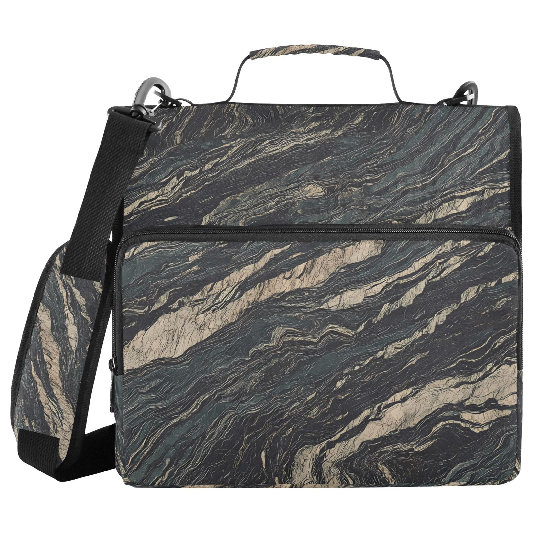 3 Ring Zipper Binder with Shoulder Strap Waterproof Trapper Keeper 1.5 ...