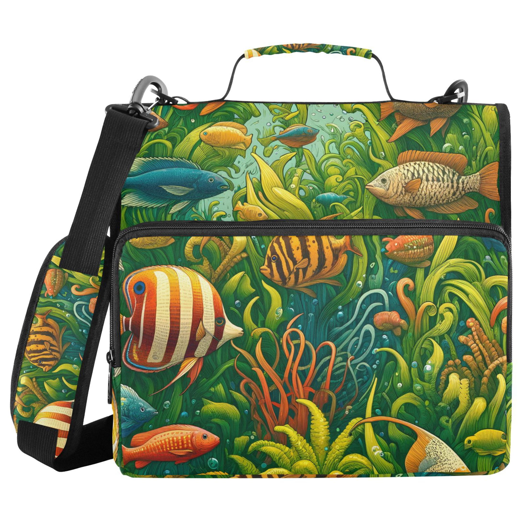 3 Ring Zipper Binder with Shoulder Strap Waterproof Trapper Keeper 1.5 ...