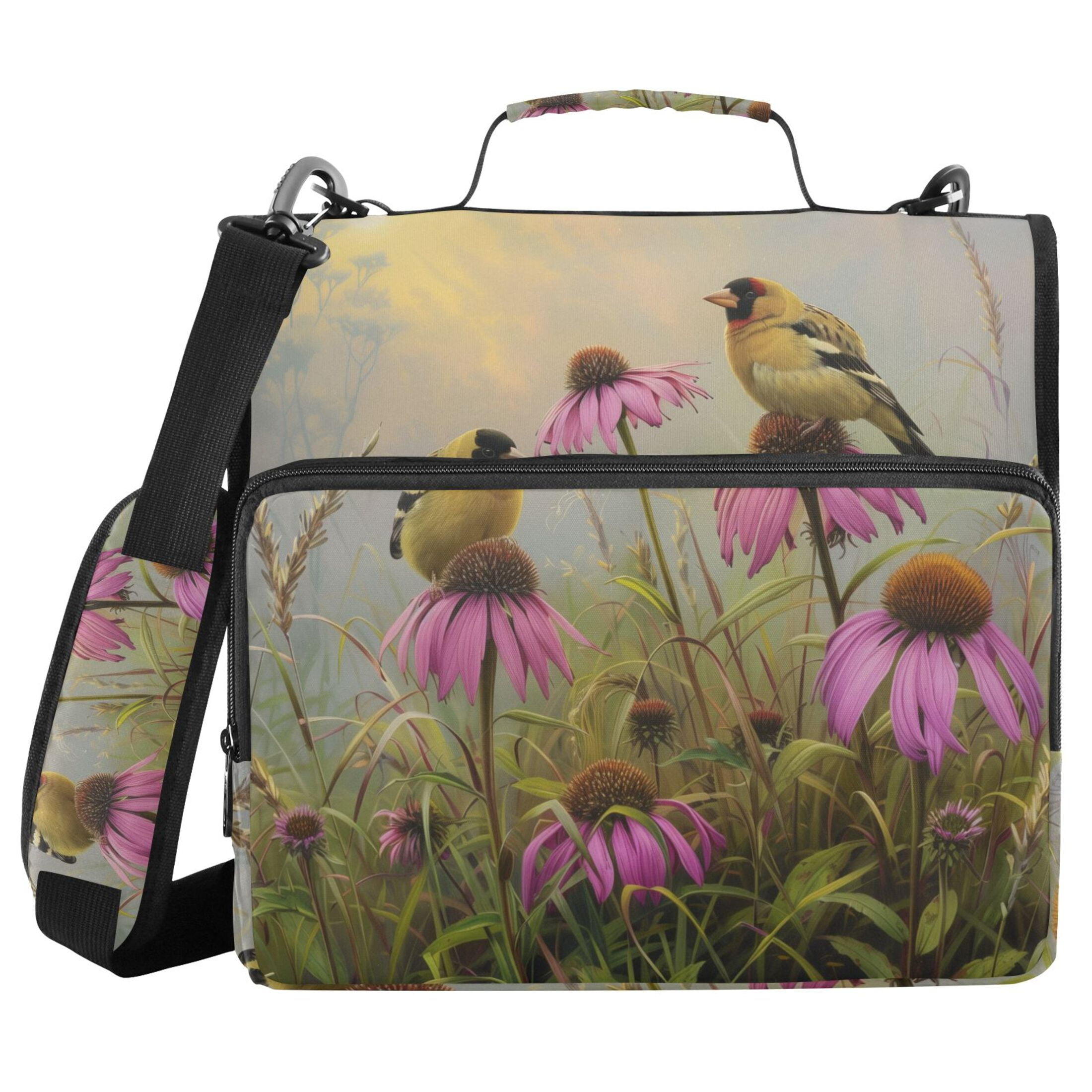 3 Ring Zipper Binder with Shoulder Strap Waterproof Trapper Keeper 1.5 ...