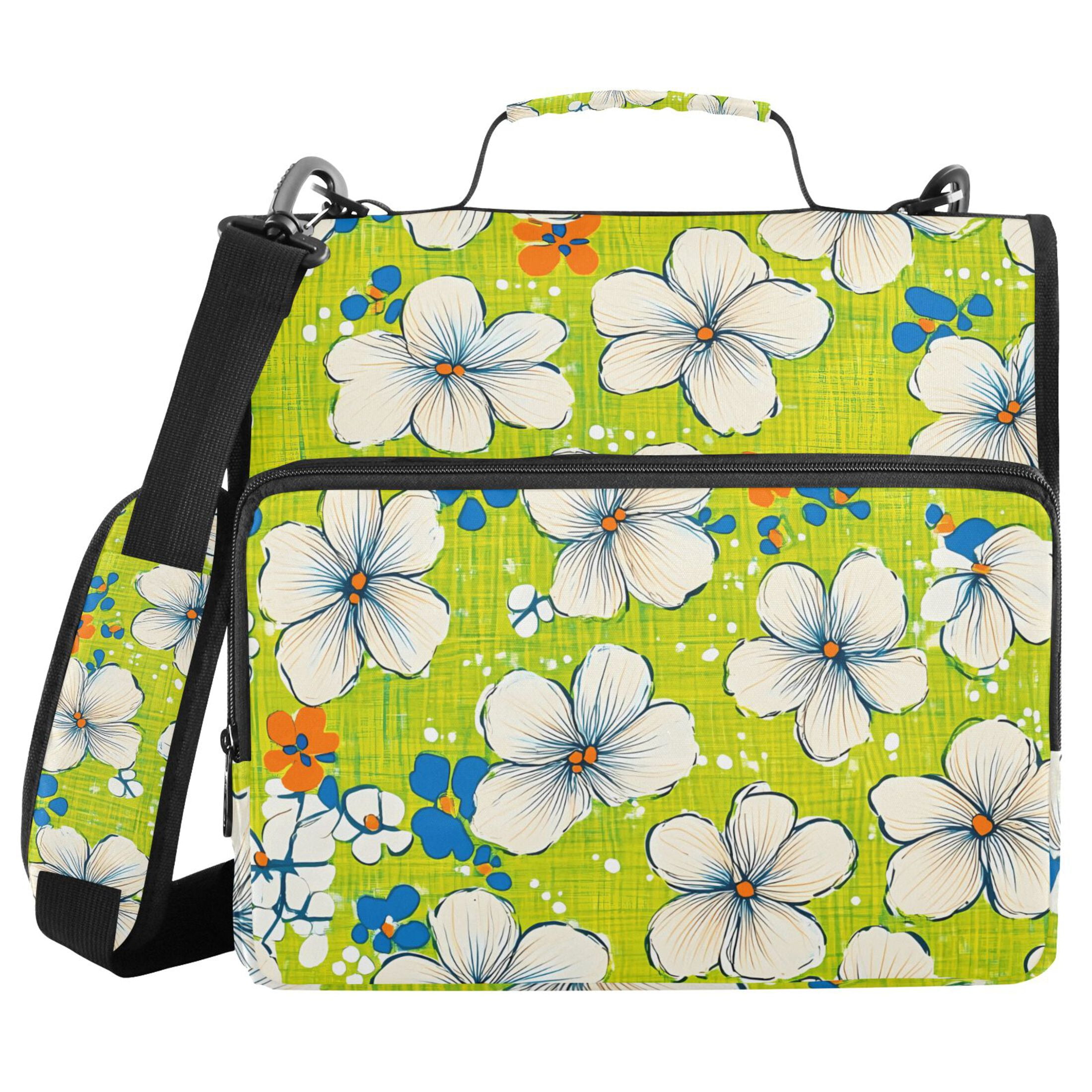 3 Ring Zipper Binder with Shoulder Strap Waterproof Trapper Keeper 1.5 ...