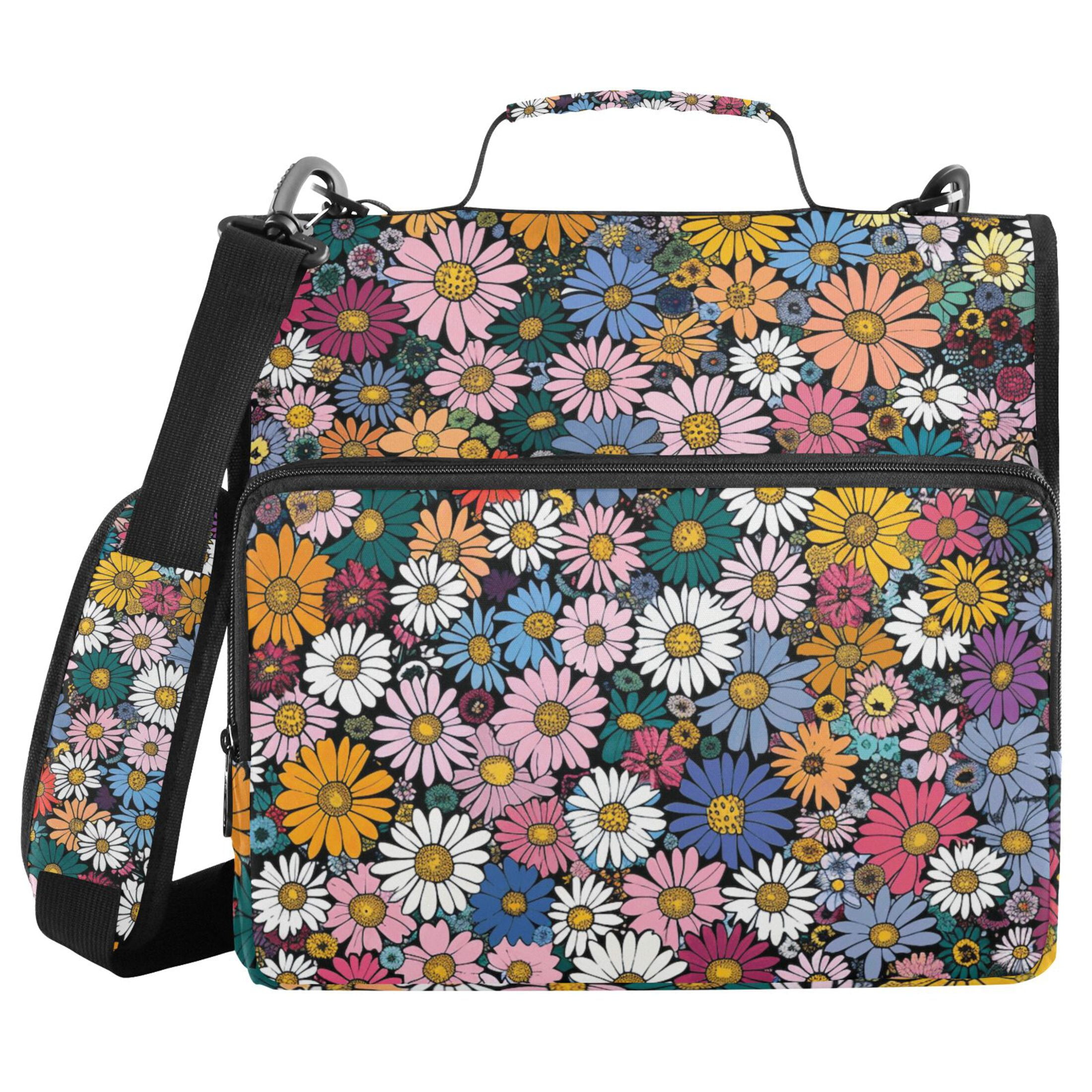 3 Ring Zipper Binder with Shoulder Strap Waterproof Trapper Keeper 1.5 ...