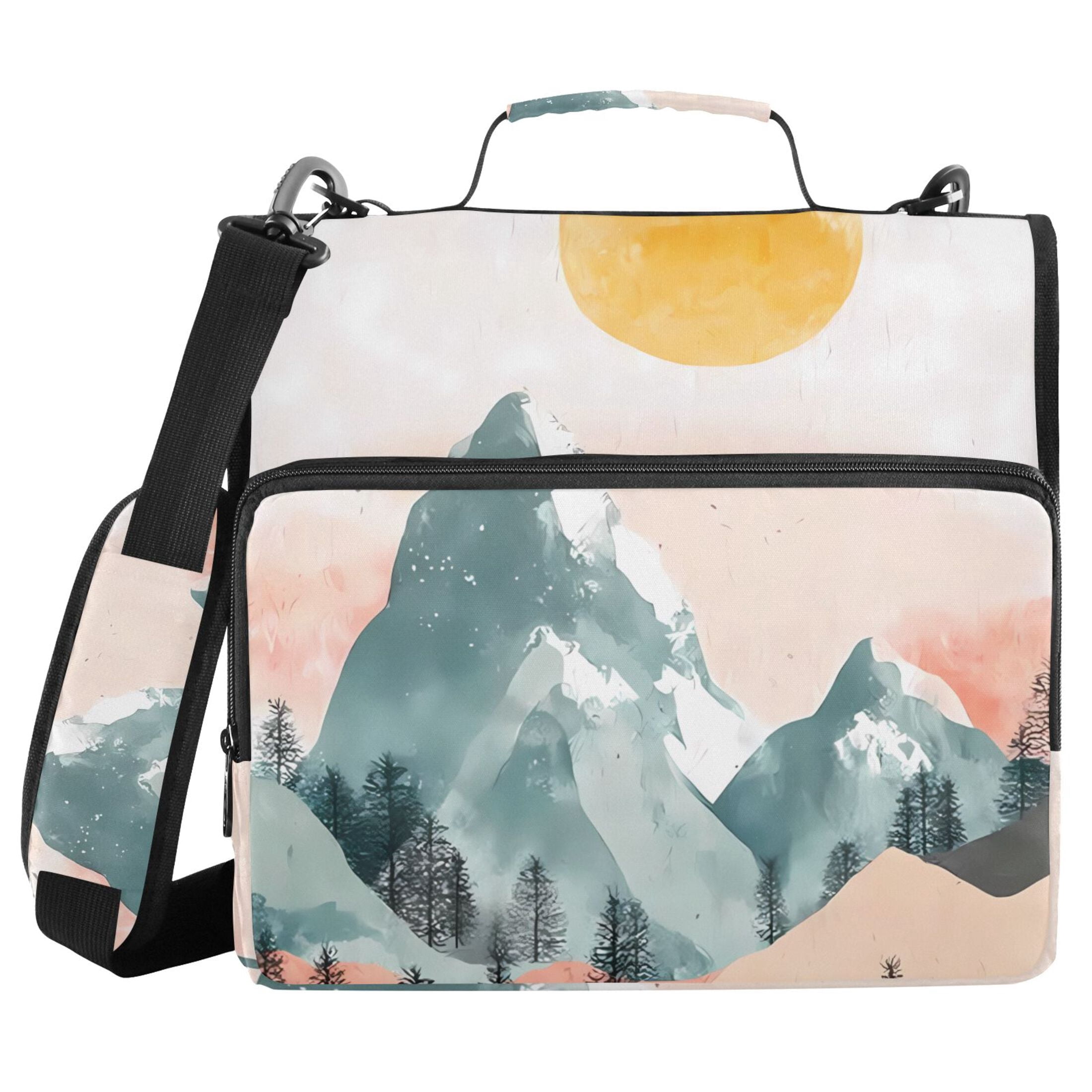 3 Ring Zipper Binder with Shoulder Strap Waterproof Trapper Keeper 2 ...