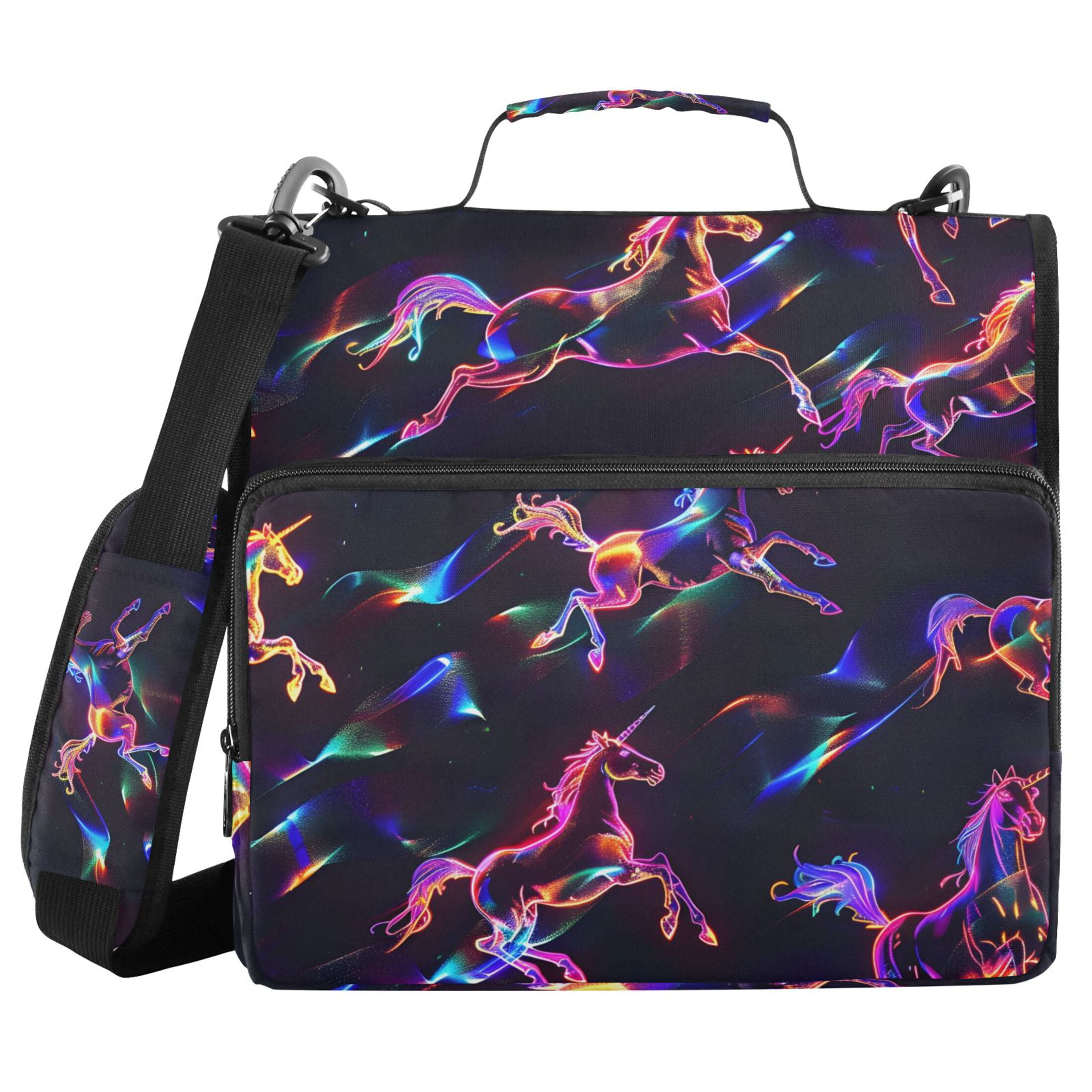 3 Ring Zipper Binder with Shoulder Strap Waterproof Trapper Keeper 1.5 ...