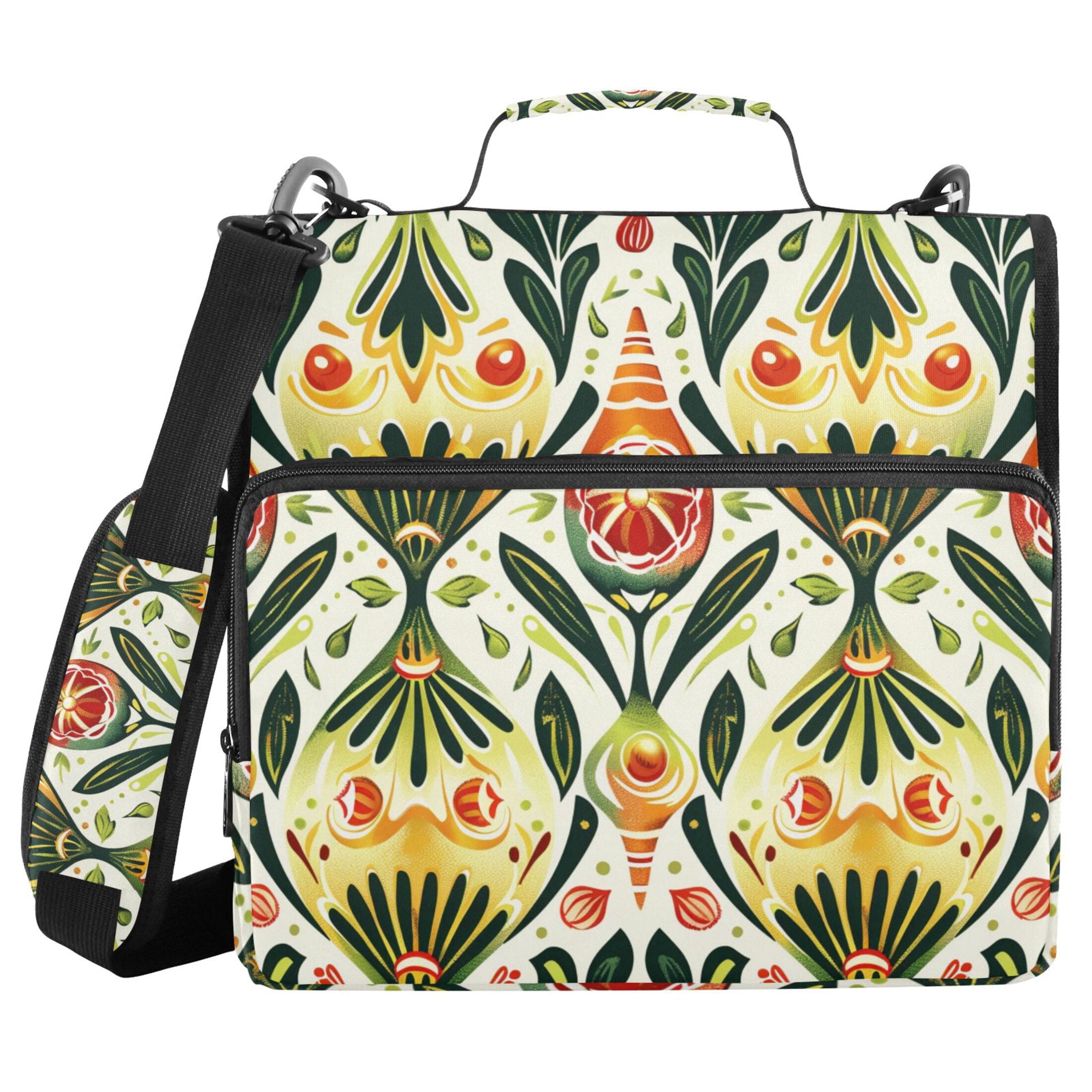3 Ring Zipper Binder with Shoulder Strap Waterproof Trapper Keeper 2 ...