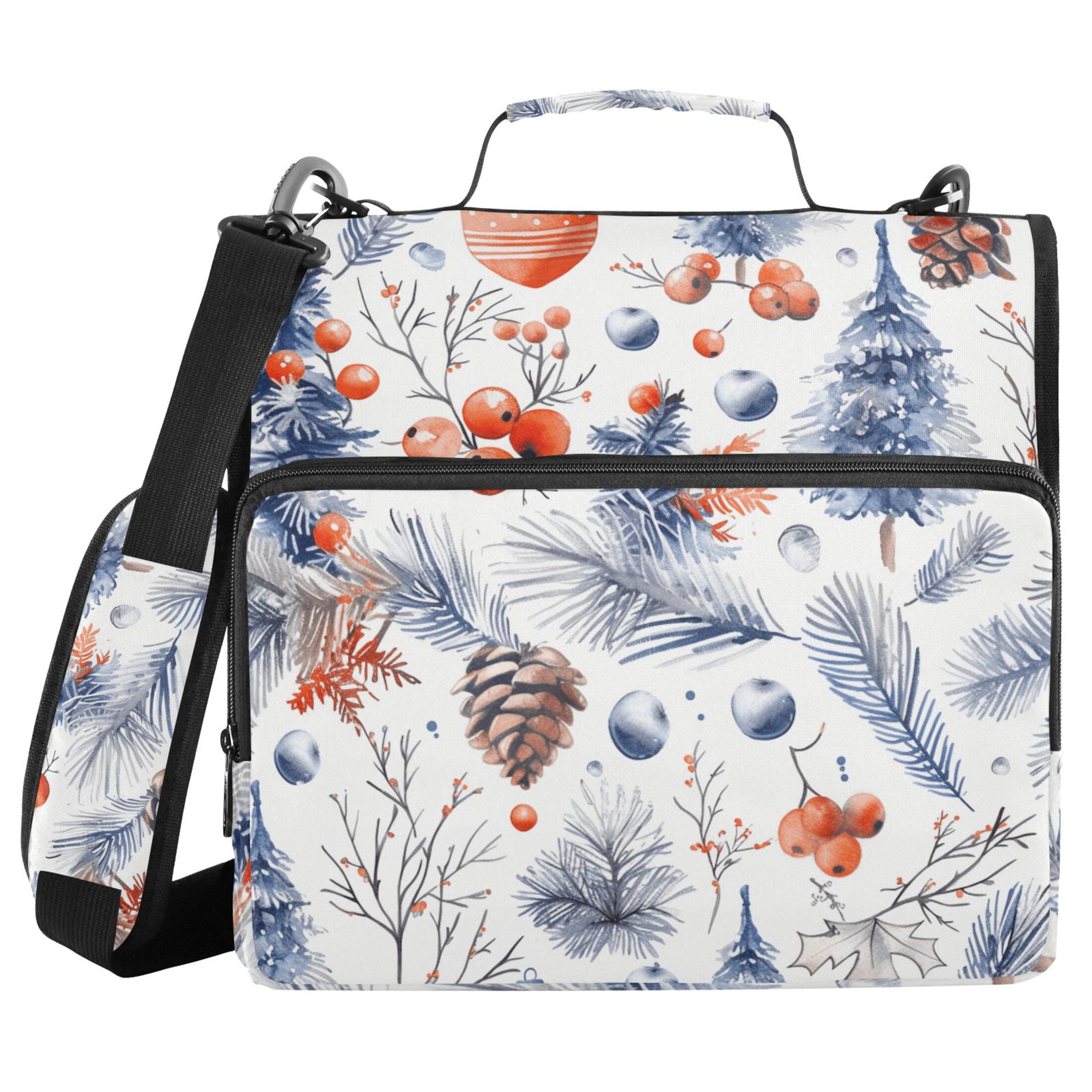 3 Ring Zipper Binder with Shoulder Strap Waterproof Trapper Keeper 1.5 ...